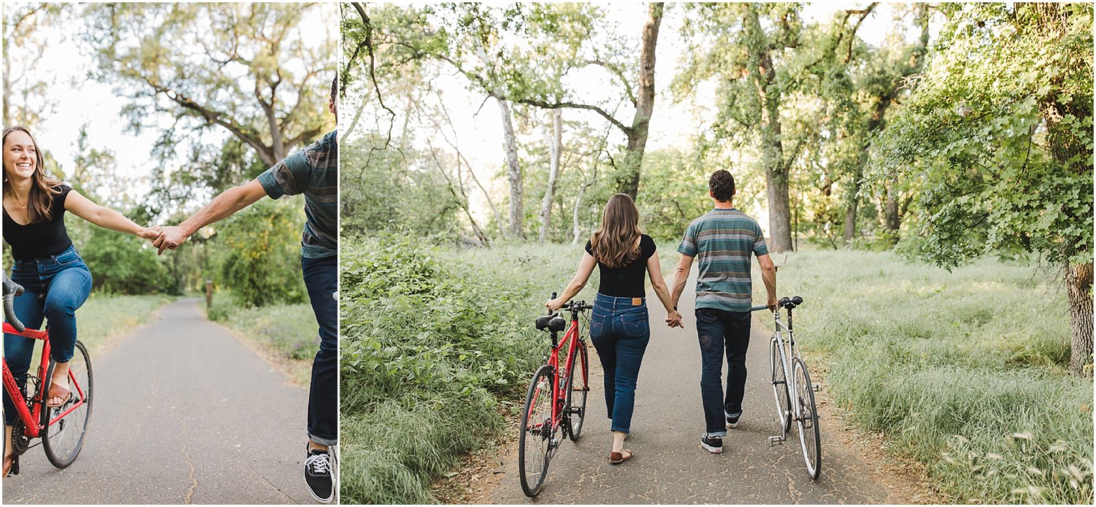 Bike Ride - Date Night Inspired Engagement Session - ashleycarlascio.com