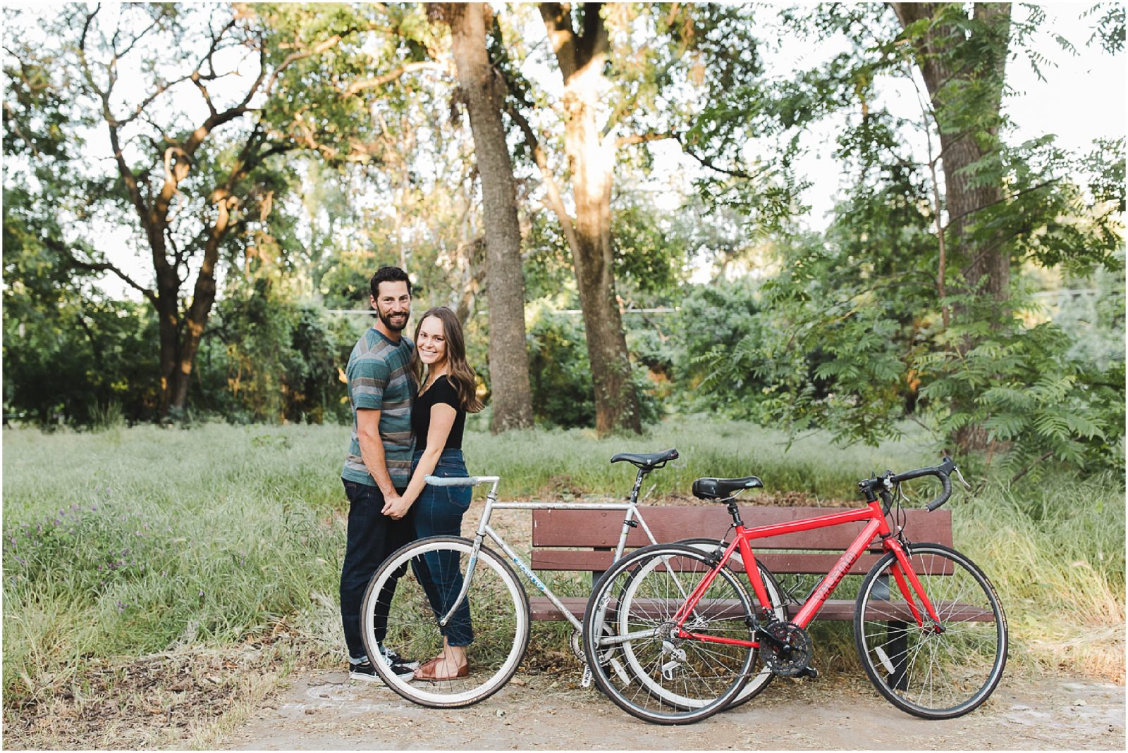 Bike Ride - Date Night Inspired Engagement Session - ashleycarlascio.com