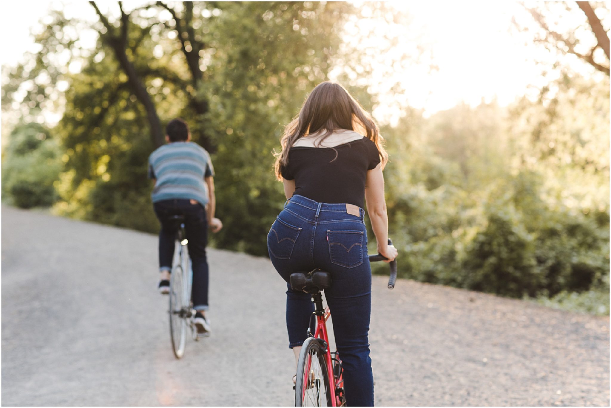 Bike Ride - Date Night Inspired Engagement Session - ashleycarlascio.com