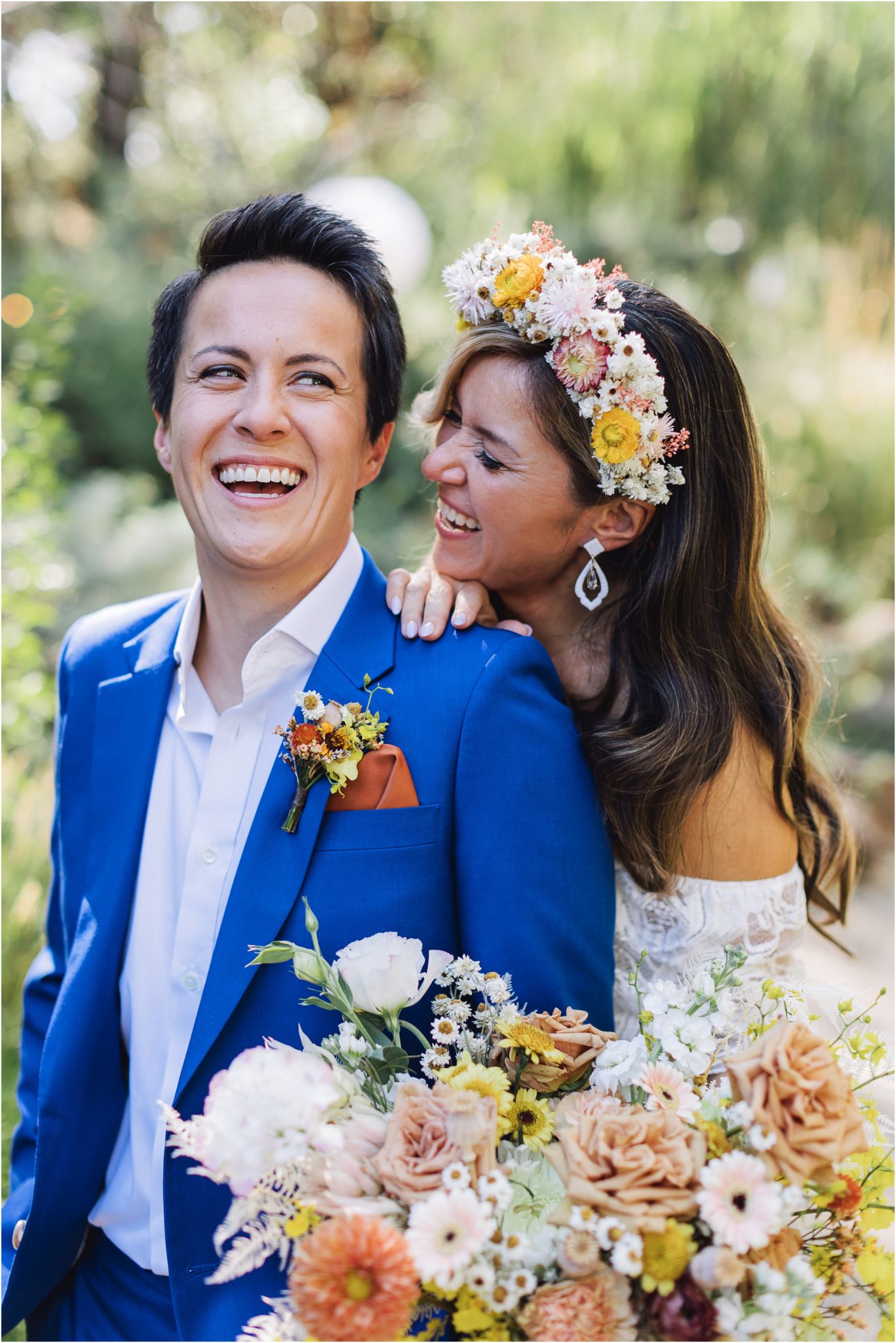 Orange and Yellow Florals for a Colorful Yokayo Ranch Wedding | Holly ...