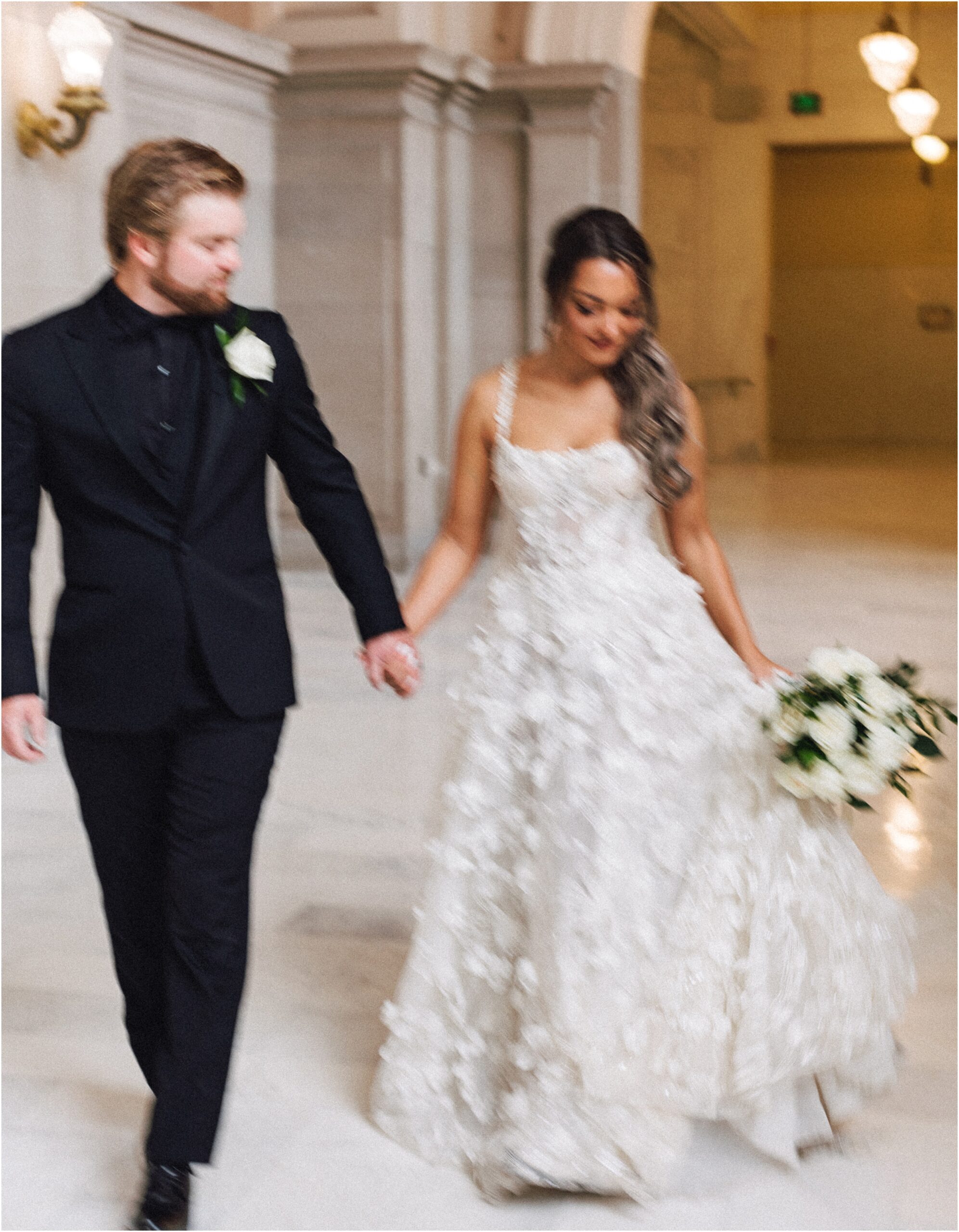 Romantic San Francisco City Hall Elopement | Kendal + Blake ...