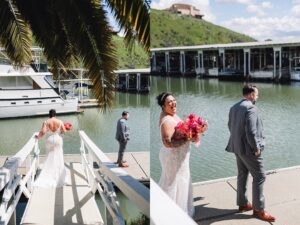 A Vibrant Citrus Wedding at the Lighthouse at Glen Cove Marina | Claire ...